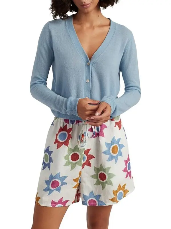 Chinti & Parker Air Pure Cashmere Cardigan - Sky Blue