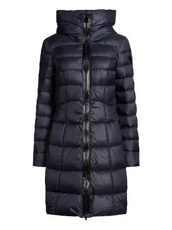 Peuterey Puffer Coat With Hood And Long Sleeves - Blue