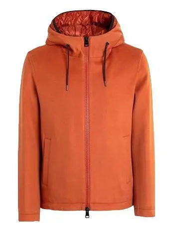 Herno Jacket In Cashmere And Polyamide - Orange