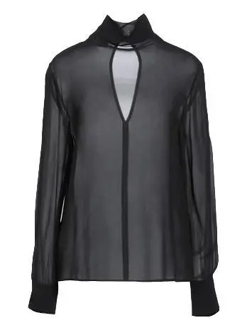 Pinko Viscose Chiffon Top - Black