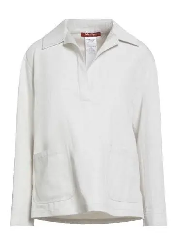 Max Mara Light Cotton And Linen Top - Grey
