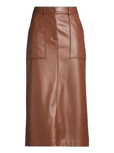 SEMICOUTURE Midi Pencil Skirt - Brown