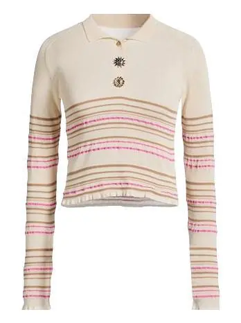 Jacquemus Intarsia-knit Striped Sweater - Beige