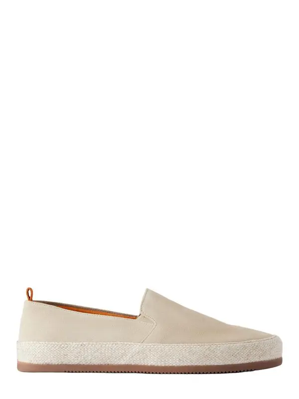 Mulo Suede Espadrilles - Neutrals