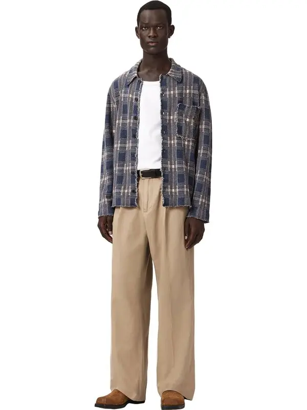 ALLSAINTS Midas Wide Leg Trousers - Dune Brown