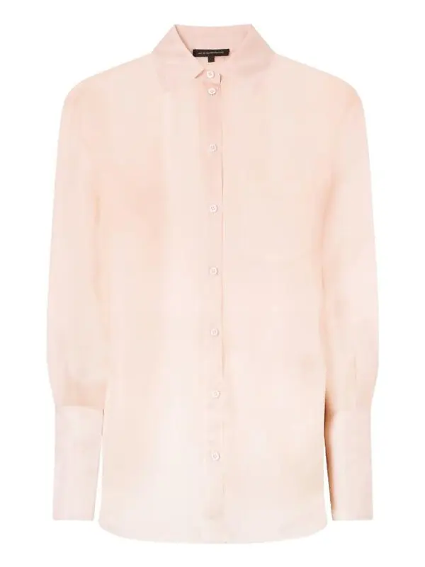 Kiki De Montparnasse Silk-organza Shirt - Pink