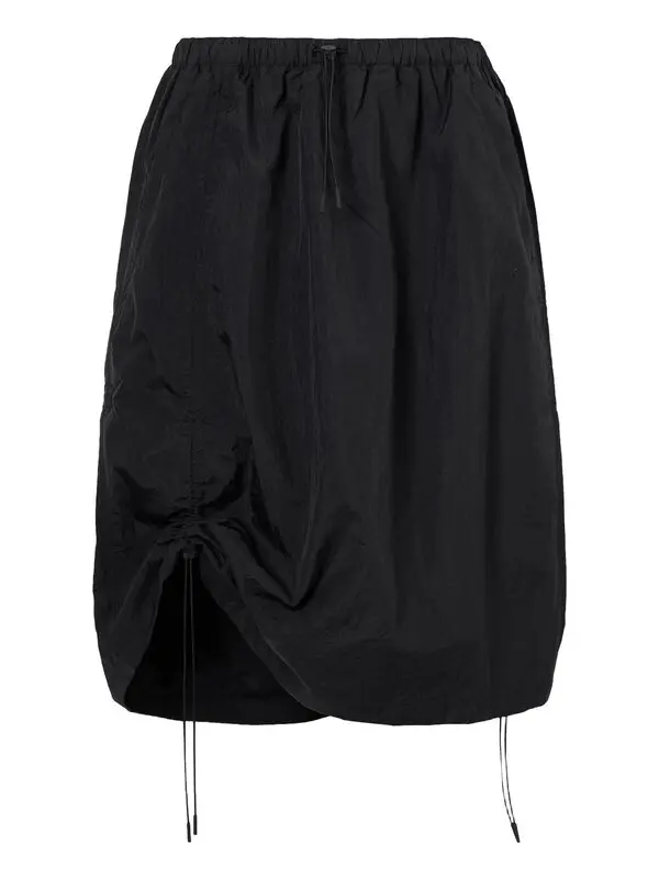 On Recycled Shell Midi Skirt - Black