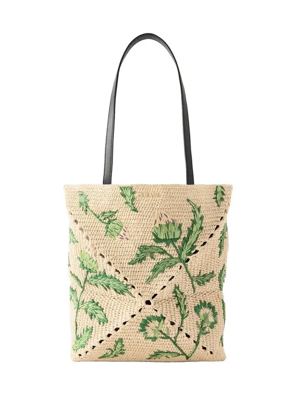 Loewe X Paula's Ibiza Puzzle Fold Raffia Tote Bag - Neutrals