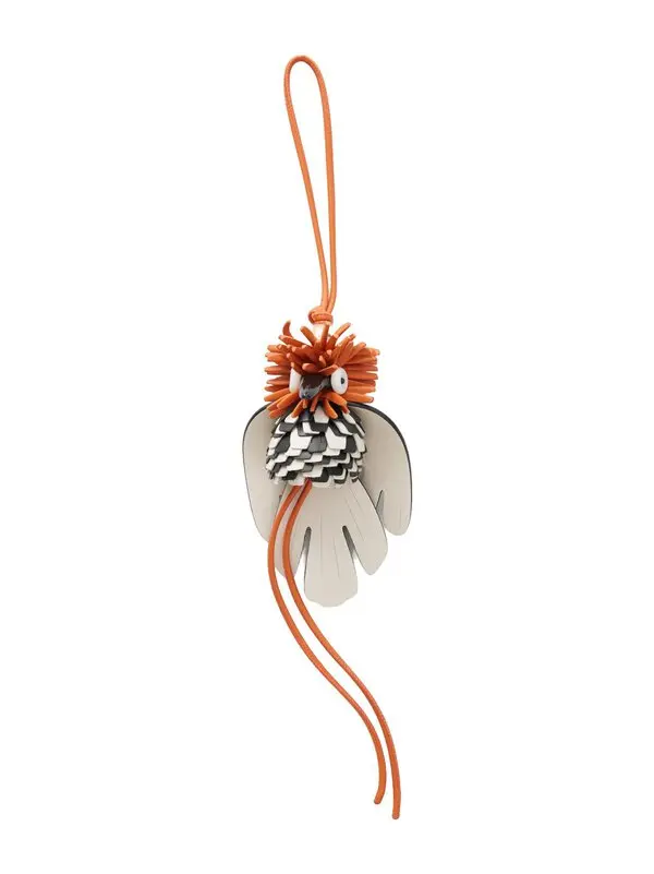 Loewe Paula Ibiza Hoopoe Bird Leather Charm - Multi