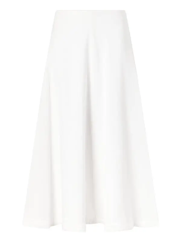 Altuzarra Varda Paneled Cotton-blend Midi Skirt - White