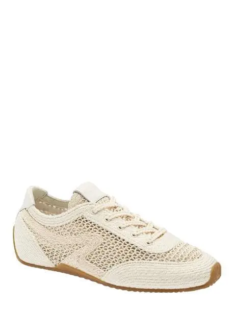 Rag & Bone Retro Runner Raffia Sneakers - Sea Salt