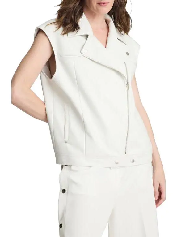 KENNETH COLE Moto Vest - Pure White