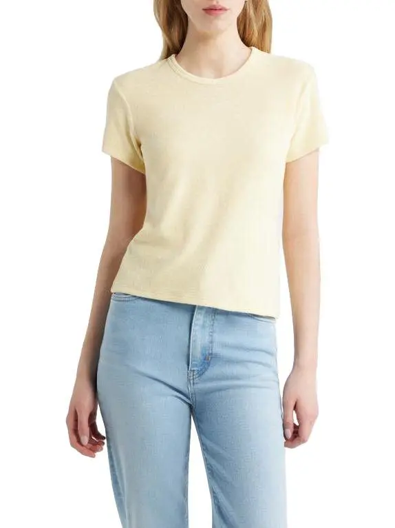 FRAME The Terry Baby Tee - Lemon