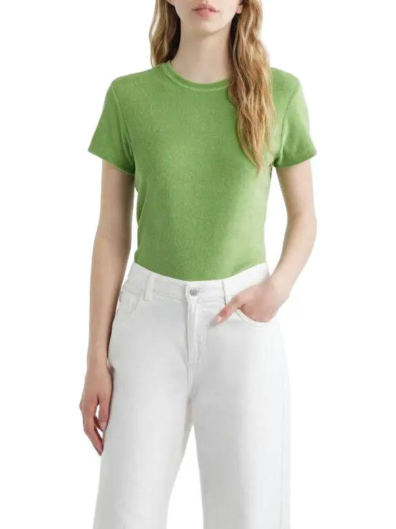 FRAME The Terry Baby Tee - Peridot