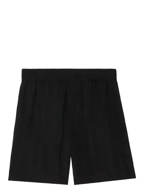 Burberry Check Cotton Voile Shorts - Black