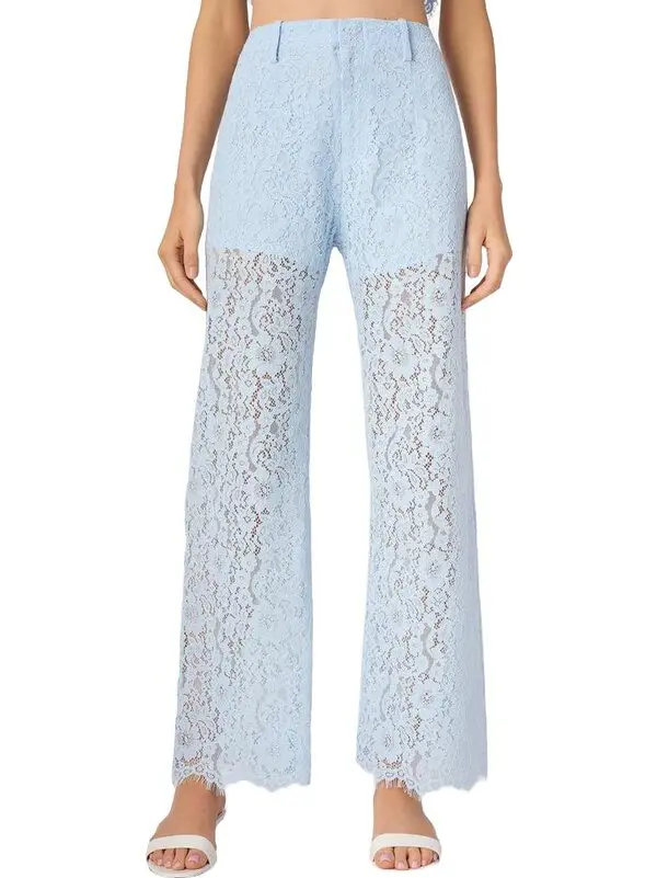 Cami Nyc Zinaida Floral Lace Pants - Dew