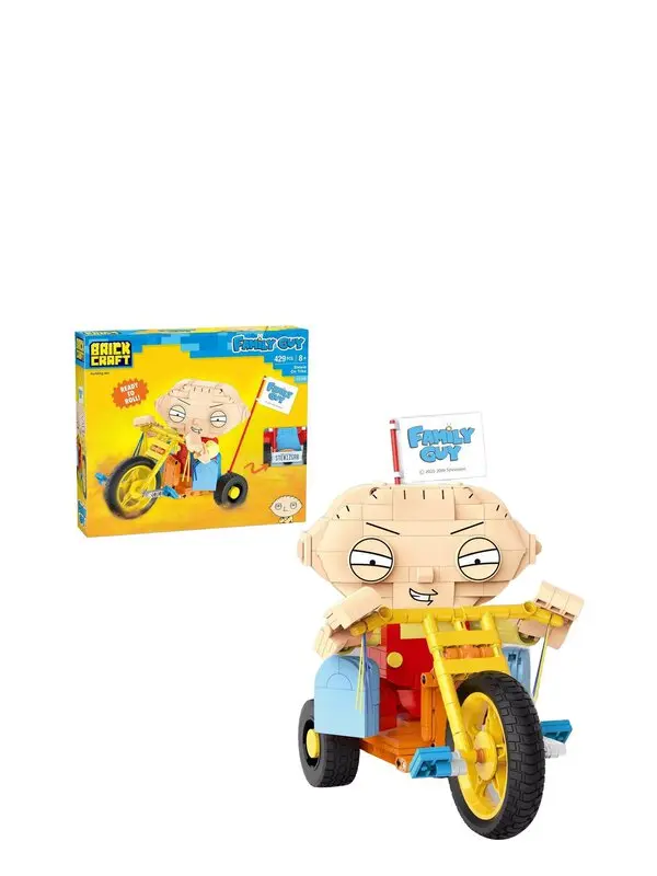 BRICKCRAFT Family Guy Stewie On Trike Building Set - None