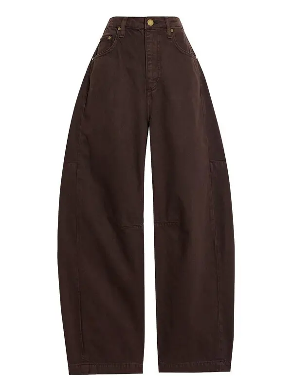 Rag & Bone Charlie High-rise Barrel-leg Jeans - Chocolate