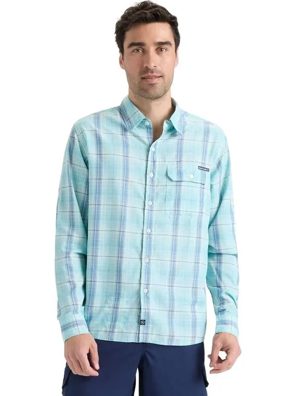 SALT LIFE Baitcaster Slx Performance Long Sleeve Shirt - Sea Glass