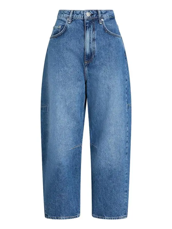 Rag & Bone Charlie Ankle High-rise Barrel-leg Jeans - Mid Denim