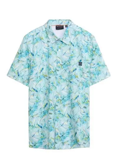 SALT LIFE Catch Me If You Can Performance Woven Shirt - Fresh Mint