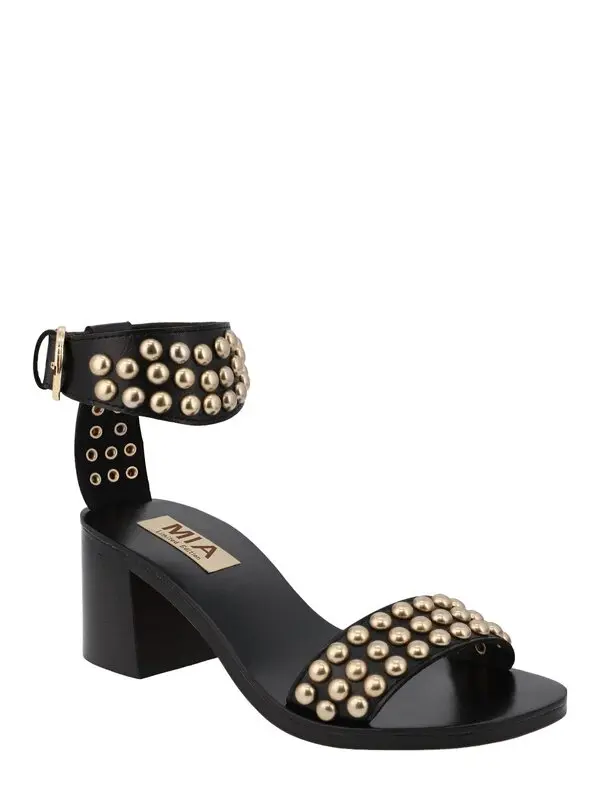 Mia Narelle Ankle Strap Sandal - Black Bona