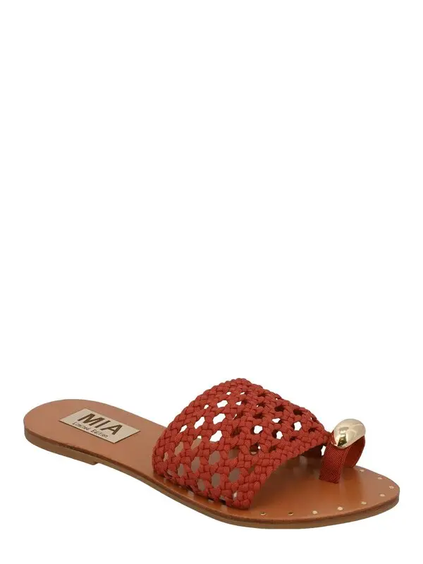 Mia Tiva Slide Sandal - Burnt Orange