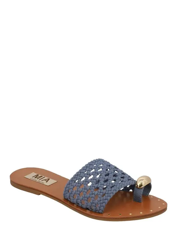 Mia Tiva Slide Sandal - Denim Wove