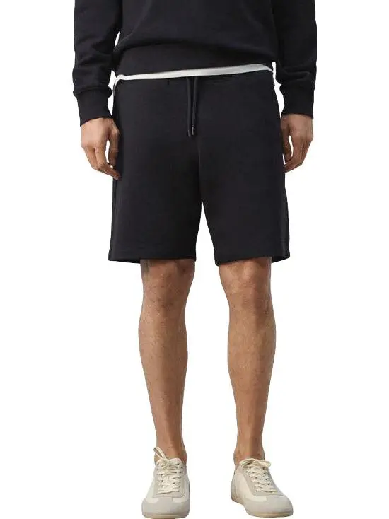 Mango Cotton Drawstring Bermuda Shorts - Navy