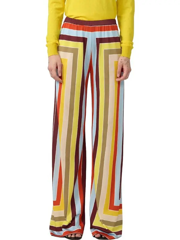 Diane Von Furstenberg Malia Stripe Wide Leg Pants - Dorian Str