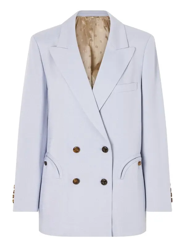 BLAZÉ MILANO Vezon Double-breasted Blazer - Blue