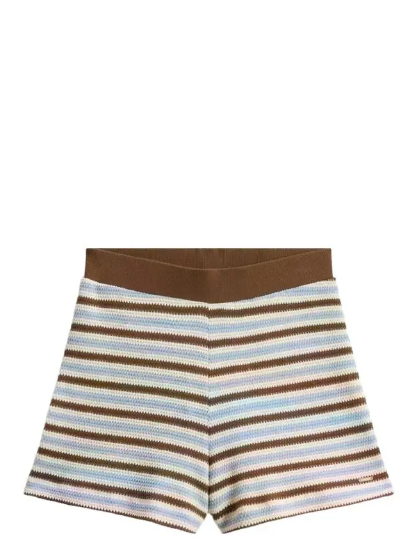 Woolrich Striped Knit Shorts - Brown