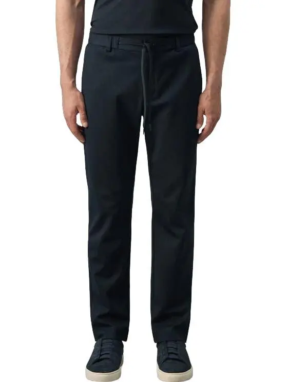 Mango Comfort Stretch Chinos - Navy