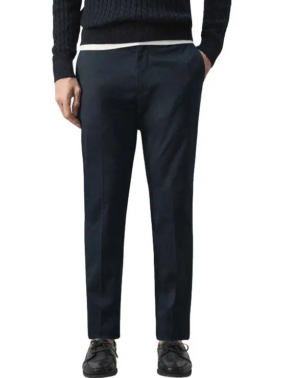 Mango Dublino Slim Fit Chinos - Navy