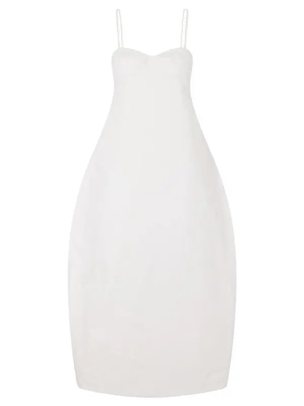 RÓHE Cotton Midi Dress - White