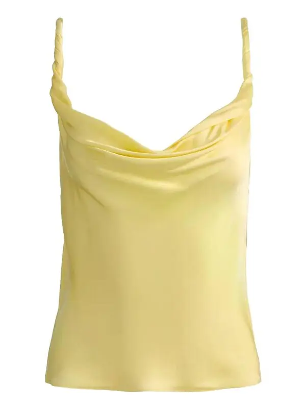 Alice + Olivia Monique Twisted-strap Top - Yellow