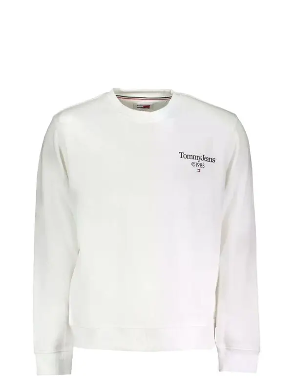 Tommy Hilfiger Logo-print Crew-neck Sweatshirt - White