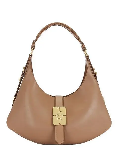 GANNI Kat Small Butter Bag - Coca Mocha