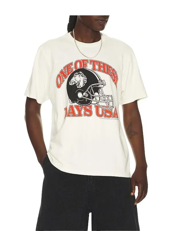 ONE OF THESE DAYS Days Usa Tshirt In Ivory - Bone