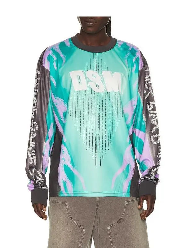 DIET STARTS MONDAY Mx Flame Jersey - Teal & Purple