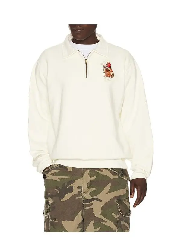 ONE OF THESE DAYS Lasso Sport Quarter Zip - Bone