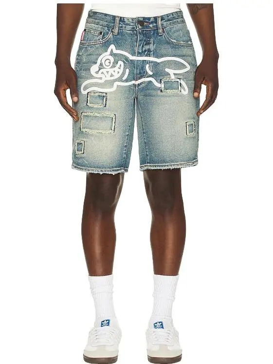 ICECREAM Returner Denim Shorts - Chocolate Chip