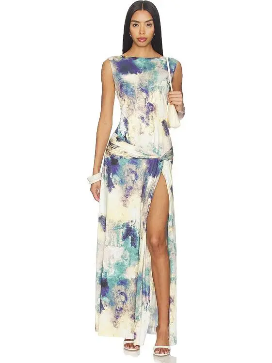 Misa Safira Maxi Dress - Abstract Expression