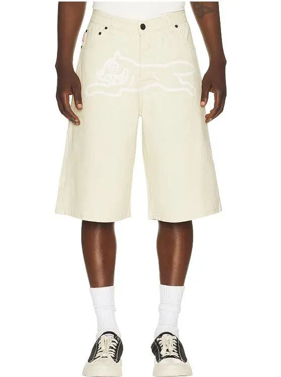 ICECREAM Fenton Denim Shorts - Fog