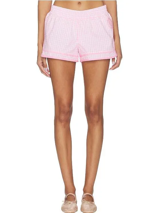 LoveShackFancy Lavey Short - Tickled Pink