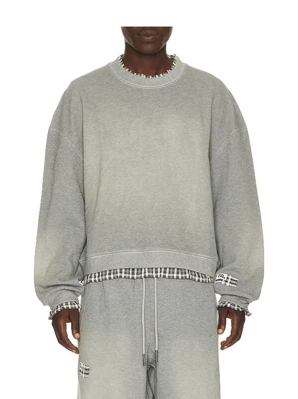 MADFRENZY Layered Sweatshirt - Melange