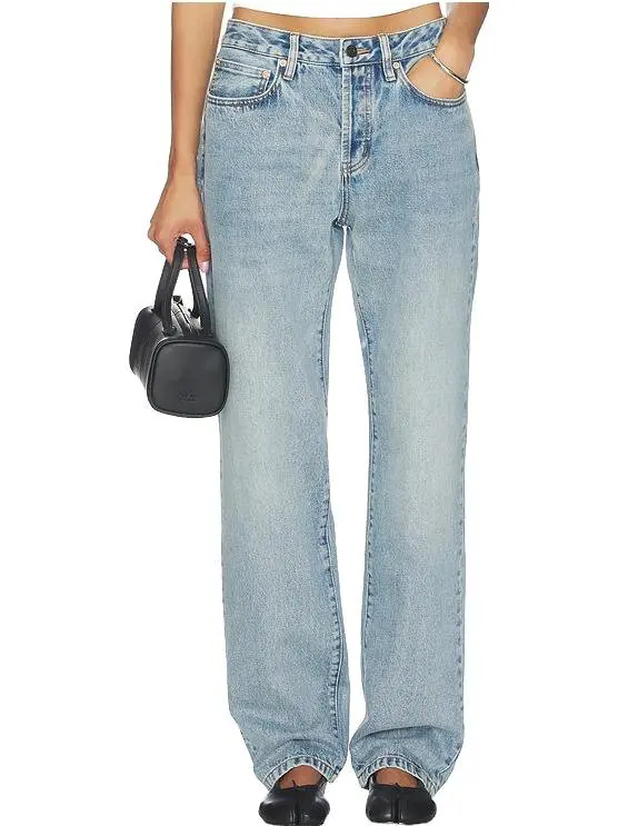 GUIZIO Sol Relaxed Wide Leg Pant - Light Vintage