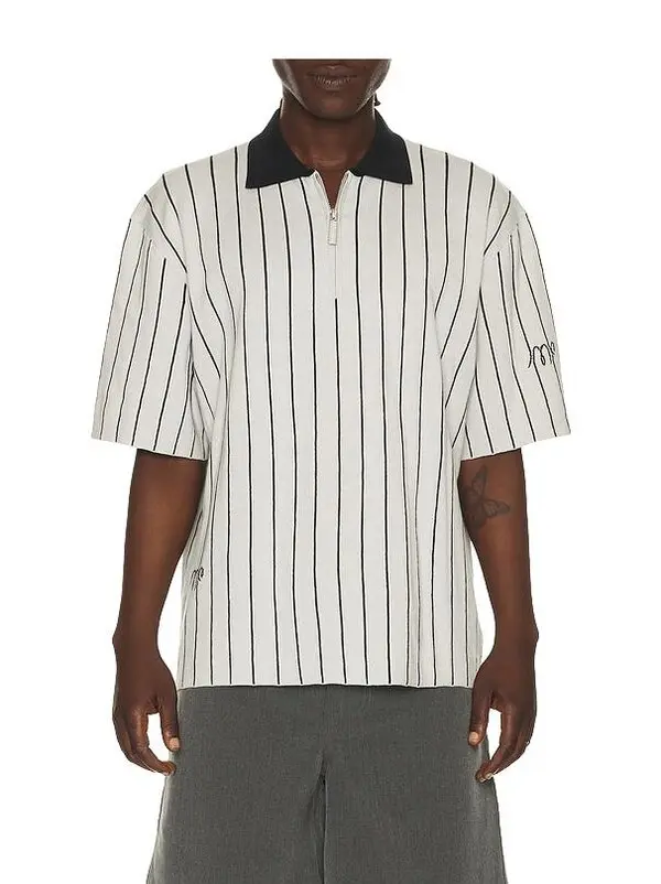 MADFRENZY Knit Polo - Grey
