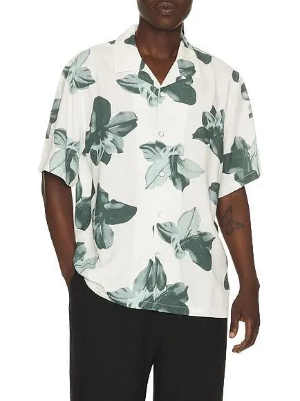 Rag & Bone Avery Printed Shirt - Mint