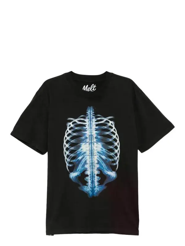 MELT Crew-neck Short-sleeve T-shirt - Black